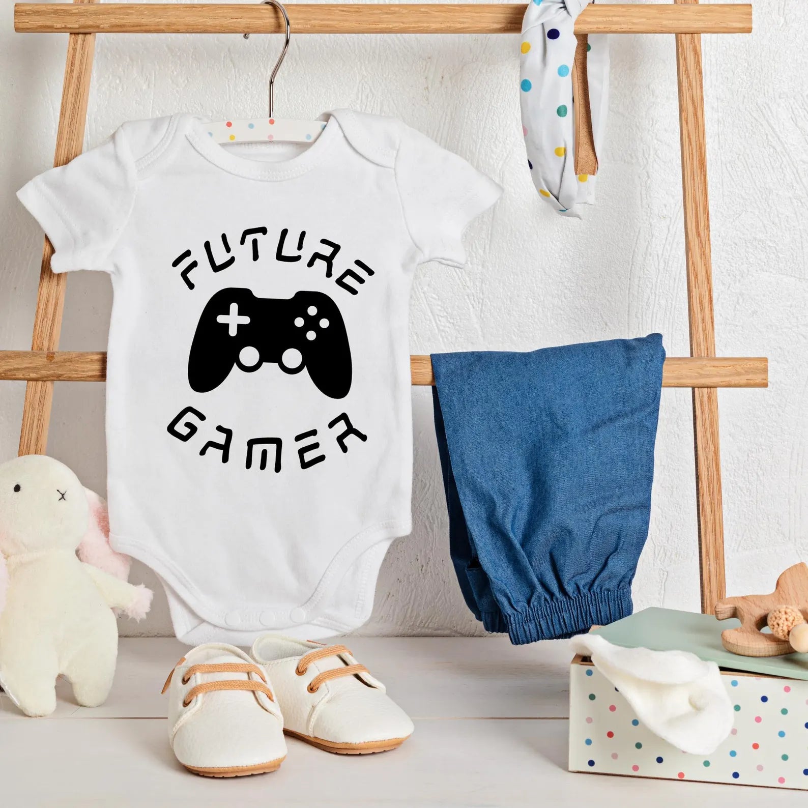 Future Gamer Baby Onesie, Video Game Baby Bodysuit, Funny Newborn Gift ...